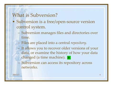 Ppt Version Control With Subversion Powerpoint Presentation Free