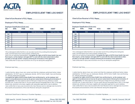 Printable Time Log Templates Excel Word TemplateArchive