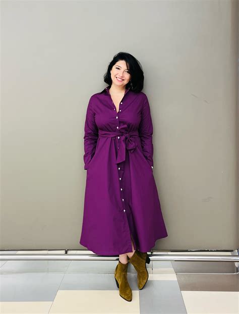 Rochie Lunga Mov Pruna Pineberry