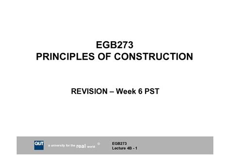 revision from week 5 class queensland university of technology egb 273