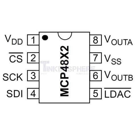 MCP Bit DAC SPI Tinkersphere
