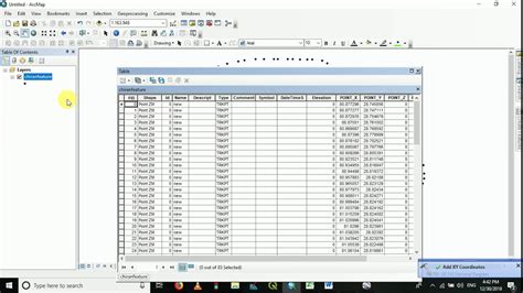 How To Extract Xy Coordinates From Gps File To Excel By Using Arcmap Youtube