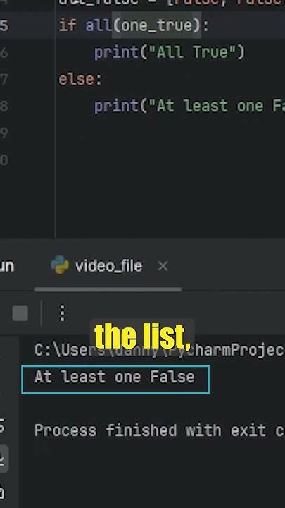 How To Use The Any And All Functions In Python Coding Shorts