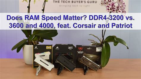 Does Ram Speed Matter Ddr4 3200 Vs 3600 And 4000
