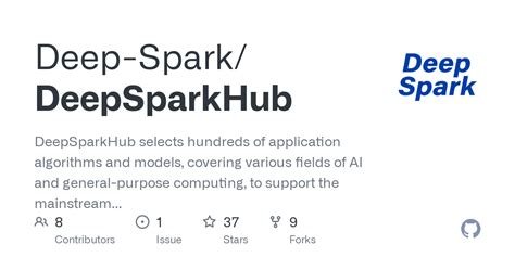 Github Deep Sparkdeepsparkhub Deepsparkhub Selects Hundreds Of Application Algorithms And