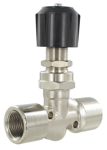 Needle Valve Bulkhead Female Female Bsp Cylindrical 3 8 Senga