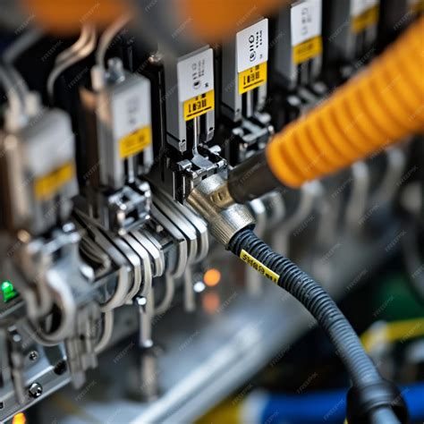 A Visual Of A Labeling Tool Being Used To Create And Apply Labels To Cables And Equipment