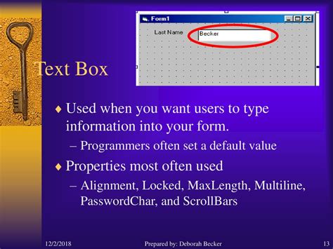 visual basic objects controls ppt download