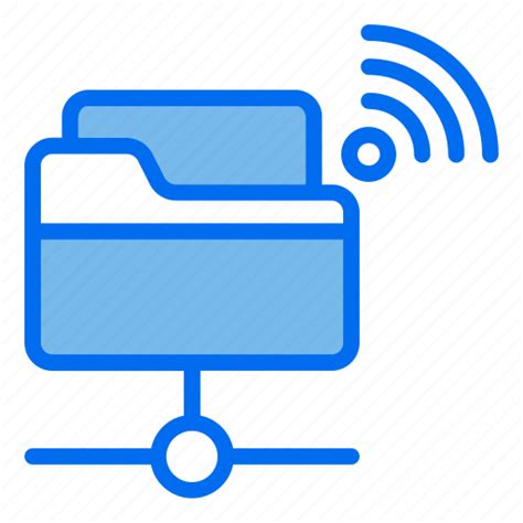Database Folder Internet Of Things Iot Wifi Icon Download On