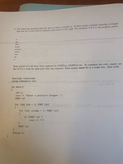 Solved 4 The Following Program Asks The User To Enter A