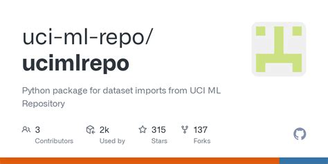 Github Uci Ml Repoucimlrepo Python Package For Dataset Imports From