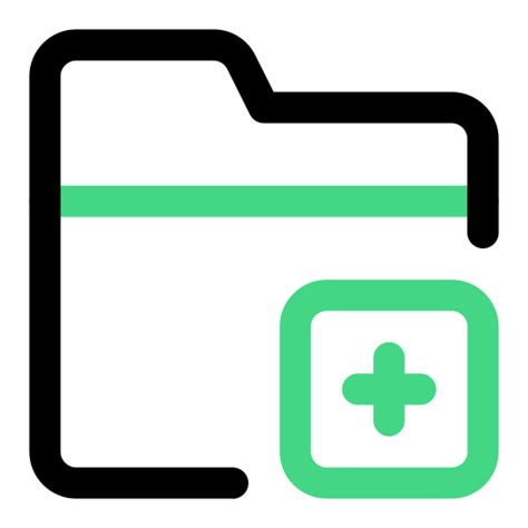 Add Folder Generic Outline Color Icon