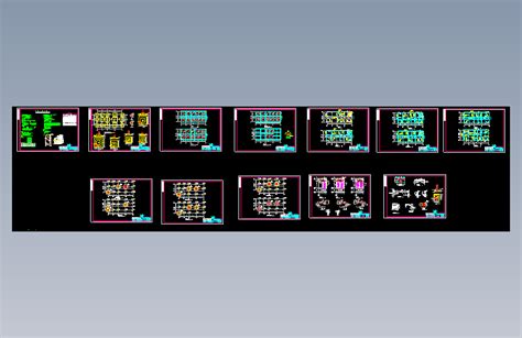 1200平米五层框架综合楼毕业设计（计算书、施组、建筑、结构图）土木毕业论文课程设计说明书cad Autocad 2000 模型图纸下载 懒石网