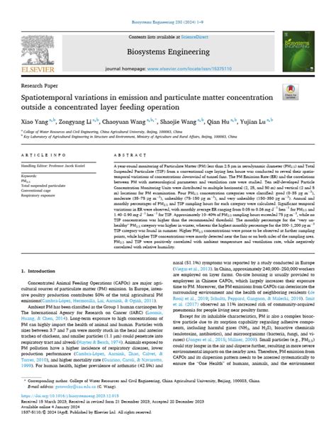Spatiotemporal Variations In Emission Pdf Particulates Air Pollution