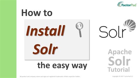 Install Solr The 5 Steps To An Easy Apache Solr Installation Youtube