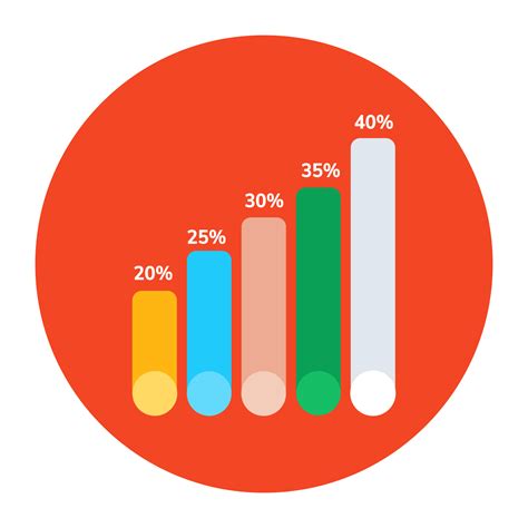 Data Analytics Flat Rounded Icon Of Statistical Graph 6742429 Vector Art At Vecteezy