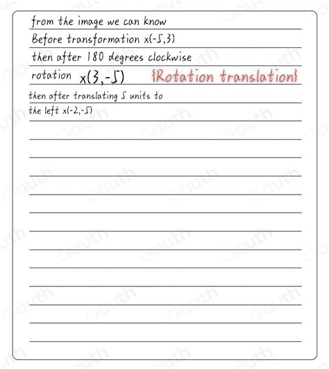 Solved The Figure Below Is Rotated 180° Clockwise And Then Translated