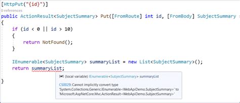 The Code Blogger Which Type Should Be Returned From Net Core Web Api Actions