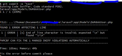 Coding Style Why Are My Line Endings Still Wrong According To CodeSniffer Stack Overflow