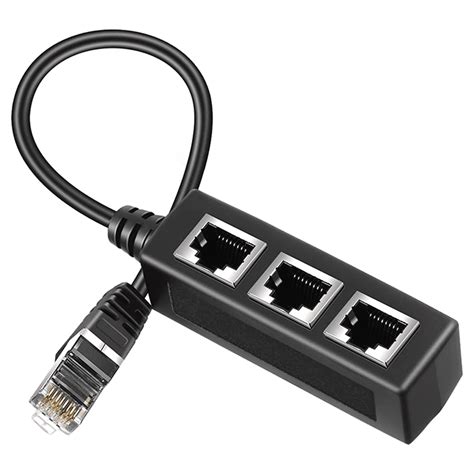 Rj45 Ethernet Splitter Adapter Ethernet Splitter 1 To 3 For Home