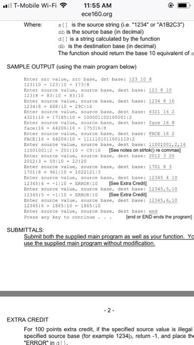 Write A Function Conforming To The Prototype Below