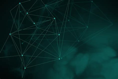 기술 개념 3d 렌더링의 추상 연결된 점 배경 프리미엄 사진