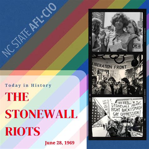 Nc The Stonewall Riots Began Today In 1969 When Trans Women Marsha P