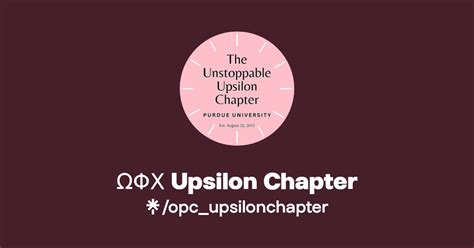 ΩΦΧ Upsilon Chapter Instagram Linktree