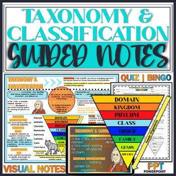 Taxonomy And Classification Doodle Biology Guided Notes PowerPoint And Quiz