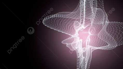 Molecule Model With Connected Lines With Dots On Dark Background Medicine Photo And Picture For