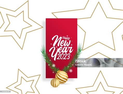 2023 새해 소나무 가지가있는 휴일 인사말 카드 추상 숫자 벡터 일러스트레이션 인사말 카드 초대장 달력 등 벡터 스톡 일러스트레이션을위한 휴일 디자인 0명에 대한 스톡