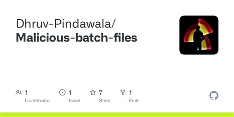 Github Dhruv Pindawalamalicious Batch Files
