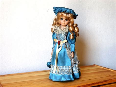 Vintage 12 Porcelain Doll Dressed Doll Victorian Doll Cursed Doll