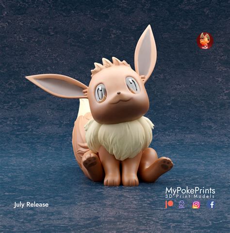 3d File Eevee 3 Poses Pre Supported 👽 ・3d Printing Design To Download