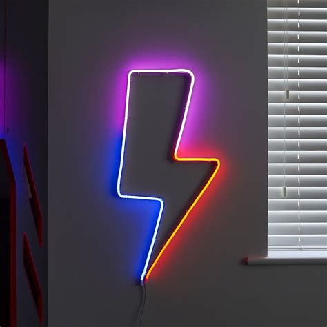 73cm Smart App Controlled Twinkly Indoor Flex Lightning Bolt Silhouette