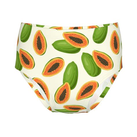 Teen Girls Underwear Papaya Green Soft Cotton Briefs Panties For