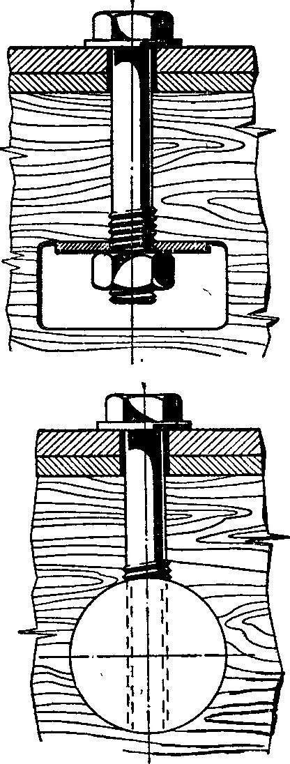 Барк "Отаго". Чертежи. Крепление двигателя к деревянному фундаменту