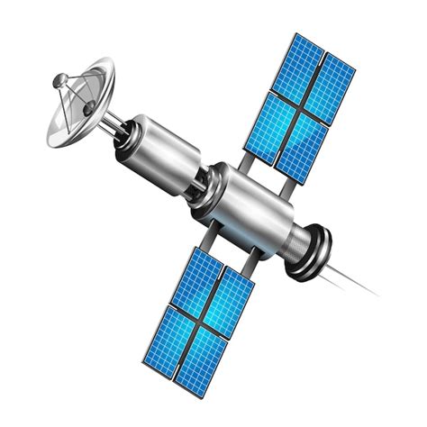 Premium Vector Space Satellite Communication Vector Illustration
