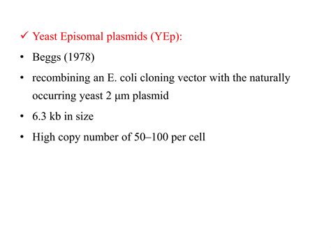 Cloning And Expression System In Yeast Pptx