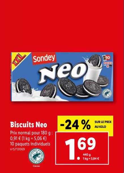 Promo Biscuits Néo Sondey Chez Lidl Icatalogue Fr
