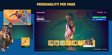 Fortnite Battle Pass Ui Redesign Behance