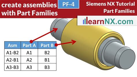 Siemens Nx Tutorial Create Assemblies With Part Families