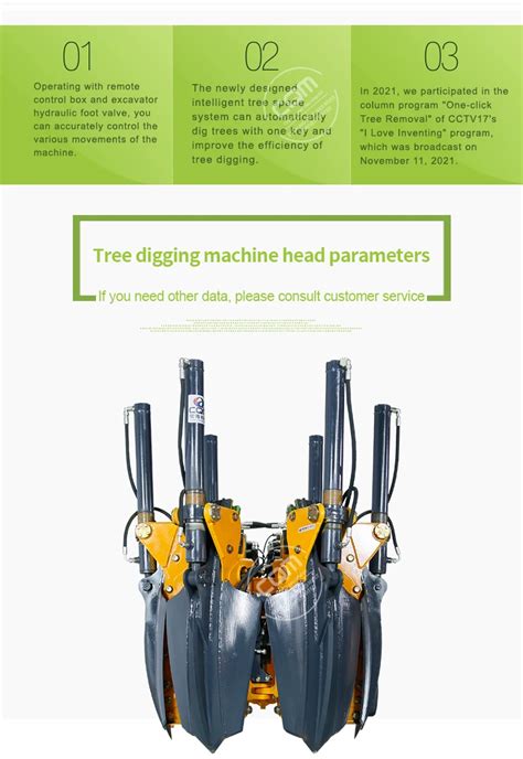 Factory Supply Garden Tree Moving Machine Transplanter For Excavator