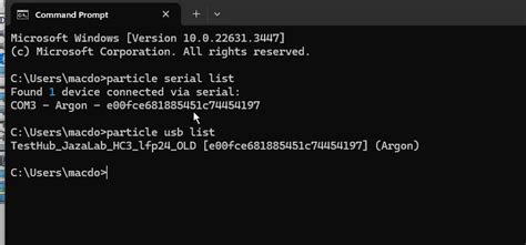 Unable To Open Usb Device Argon Device Os Particle