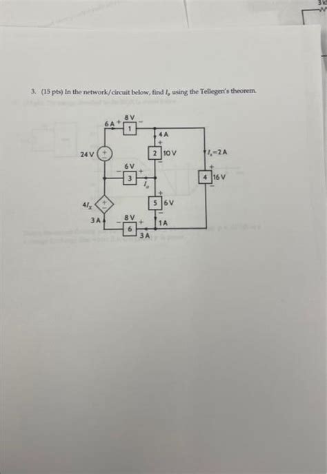 Solved 3 15 Pts In The Networkcircuit Below Find Iq