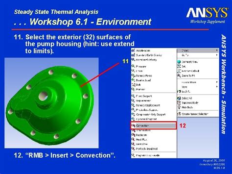 Workshop 6 1 Steady State Thermal Analysis Steady