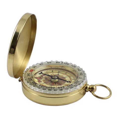 Pure Copper Clamshell Compass Luminous Pocket Comp Grandado