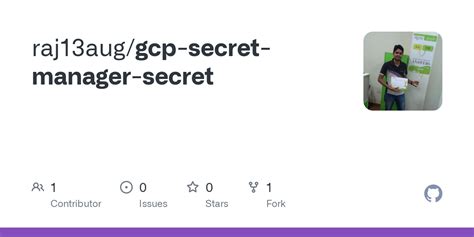 Gcp Secret Manager Secretmaintf At Main · Raj13auggcp Secret Manager Secret · Github