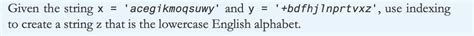 Solved Given The String X Acegikmoqsuwy And Y