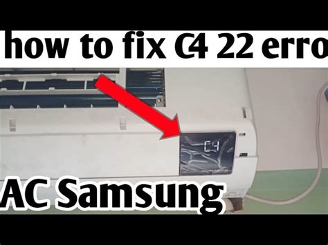 Quick And Easy Solutions To Fix C Error In Samsung AC